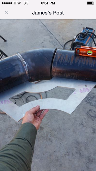 Pipe Elbow Square for up to 6" – Off The Hook Design And Fab